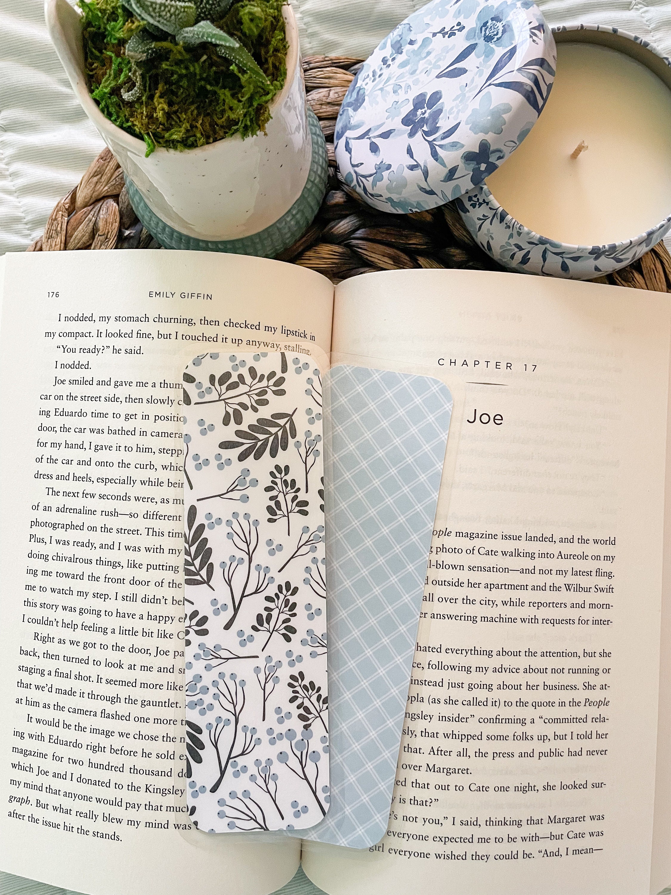 Winter Blooms Bookmarks- Double-sided Laminated Bookmarks With Charming ...