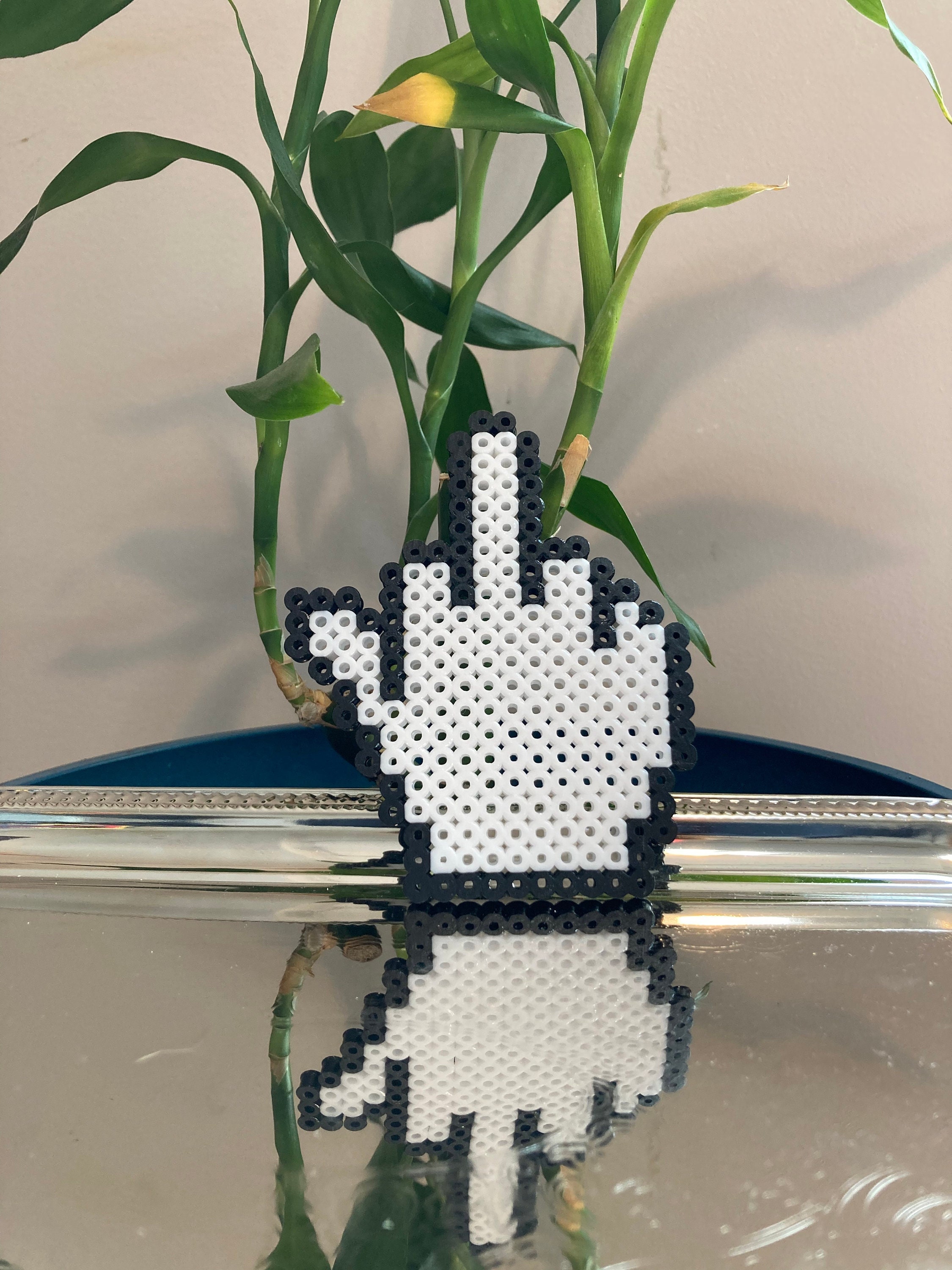 Middle Finger Computer Cursor Perler Bead Figure - Etsy