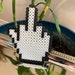 Middle Finger Computer Cursor Perler Bead Figure - Etsy