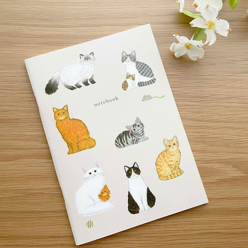 Cat Grid Notebook - Etsy
