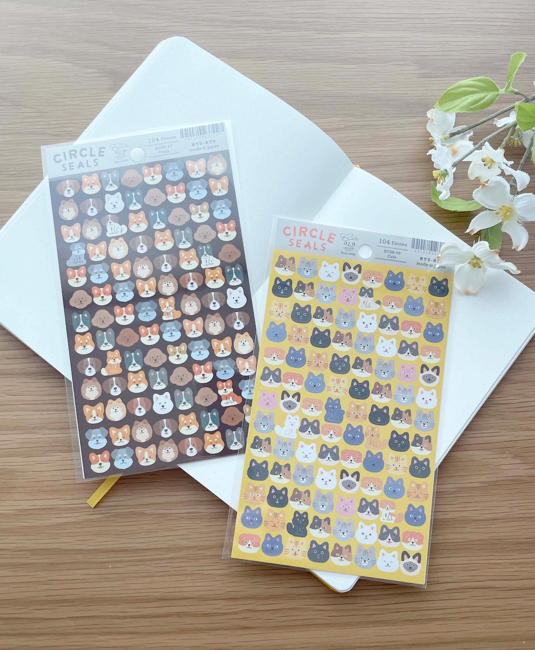 Ryu-ryu Planner Stickers - Mini Cats and Mini Dogs - 1 Pc - Etsy