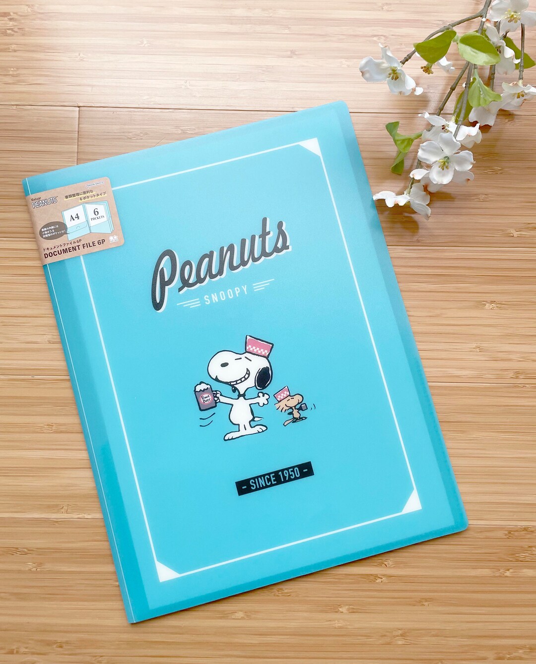 A4 6 Pocket Document Plastic File Folder Snoopy Diner Blue 1 Pc - Etsy