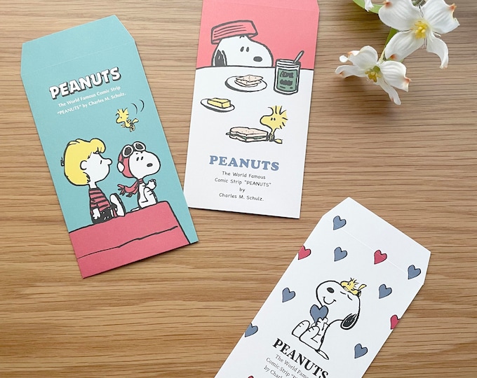 Money Envelopes Good Luck Snoopy Set A - Etsy