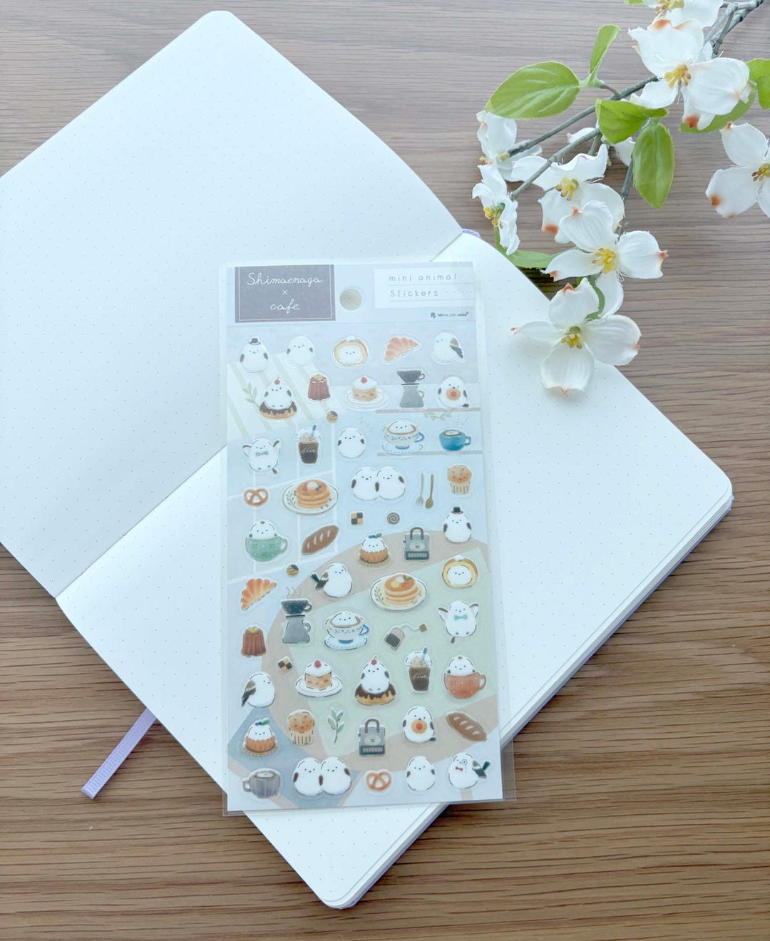 NEW Clear Stickers - Shimaenaga X Cafe With Gold Foil - 1 Pc - Etsy