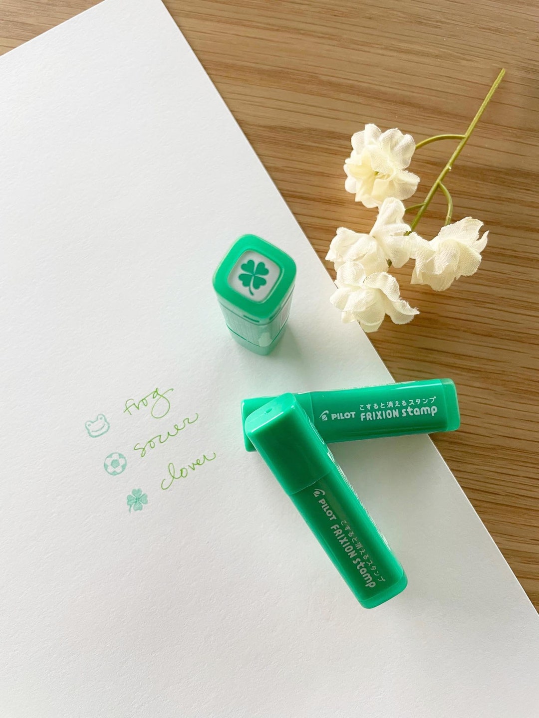 Pilot Frixion Mini Planner Stamp - Green Clover - Etsy