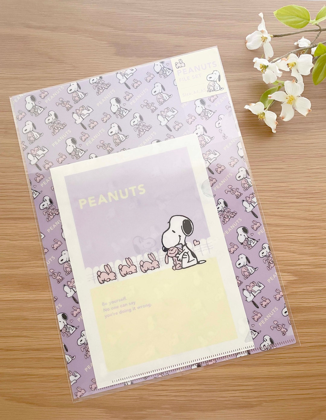 A4 and A5 Snoopy Duo File Set Rabbit Friends 1 Set - Etsy