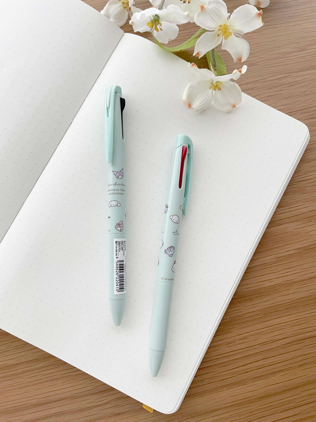 2 Color Gel Ink Pen Small Face Characters 1 Pc - Etsy
