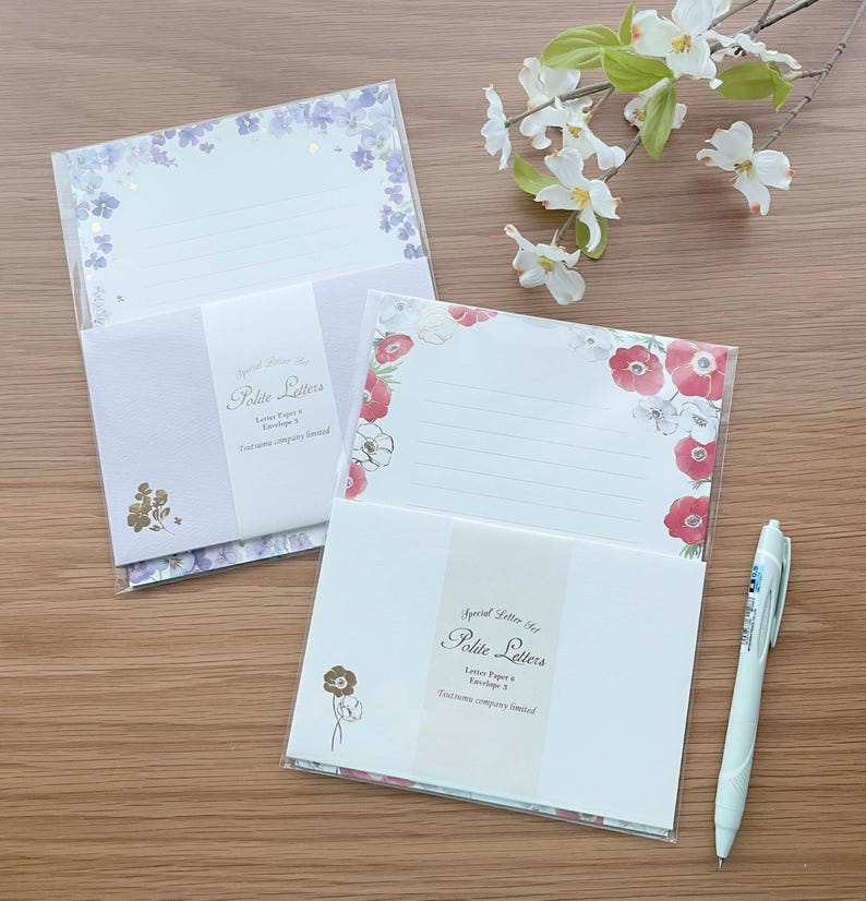 Rainbow Flowers Letter Set Pack - Polite Letters - Gold Foil - 1 Pc - Etsy