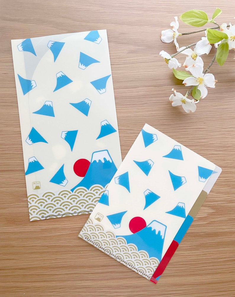 Large Ticket Holder - File Folder - Mt. Fuji - 1 Pc - Etsy