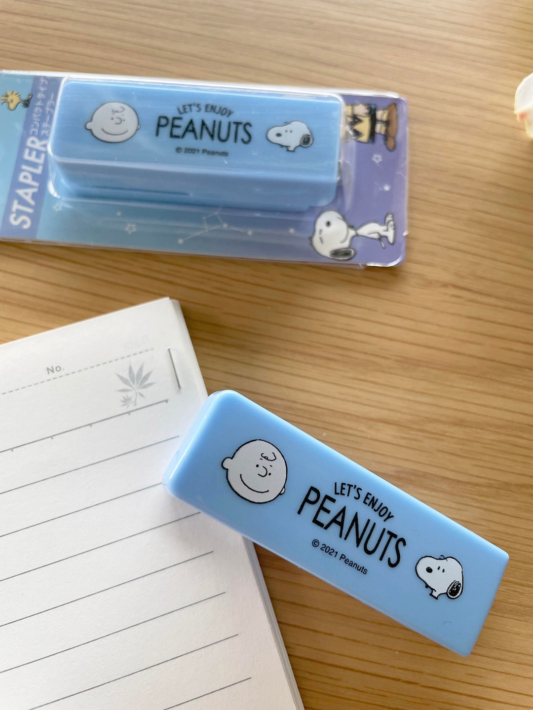 Compact Stapler - Snoopy and Charlie Brown - Blue - 1 Pc - Etsy