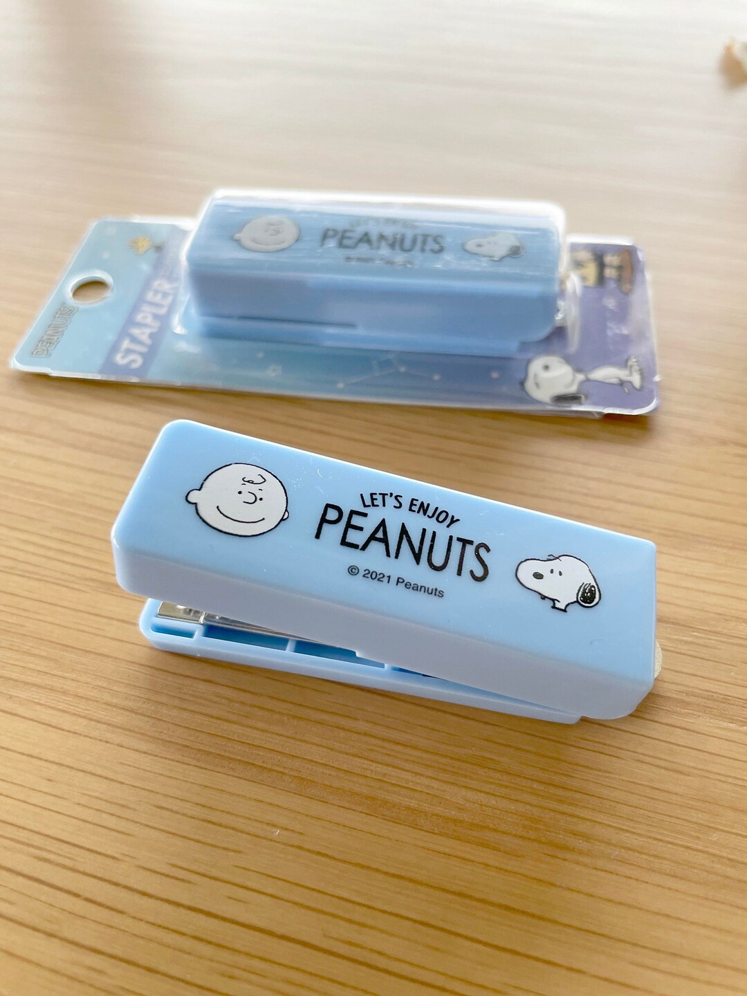 Compact Stapler Snoopy and Charlie Brown Blue 1 Pc - Etsy