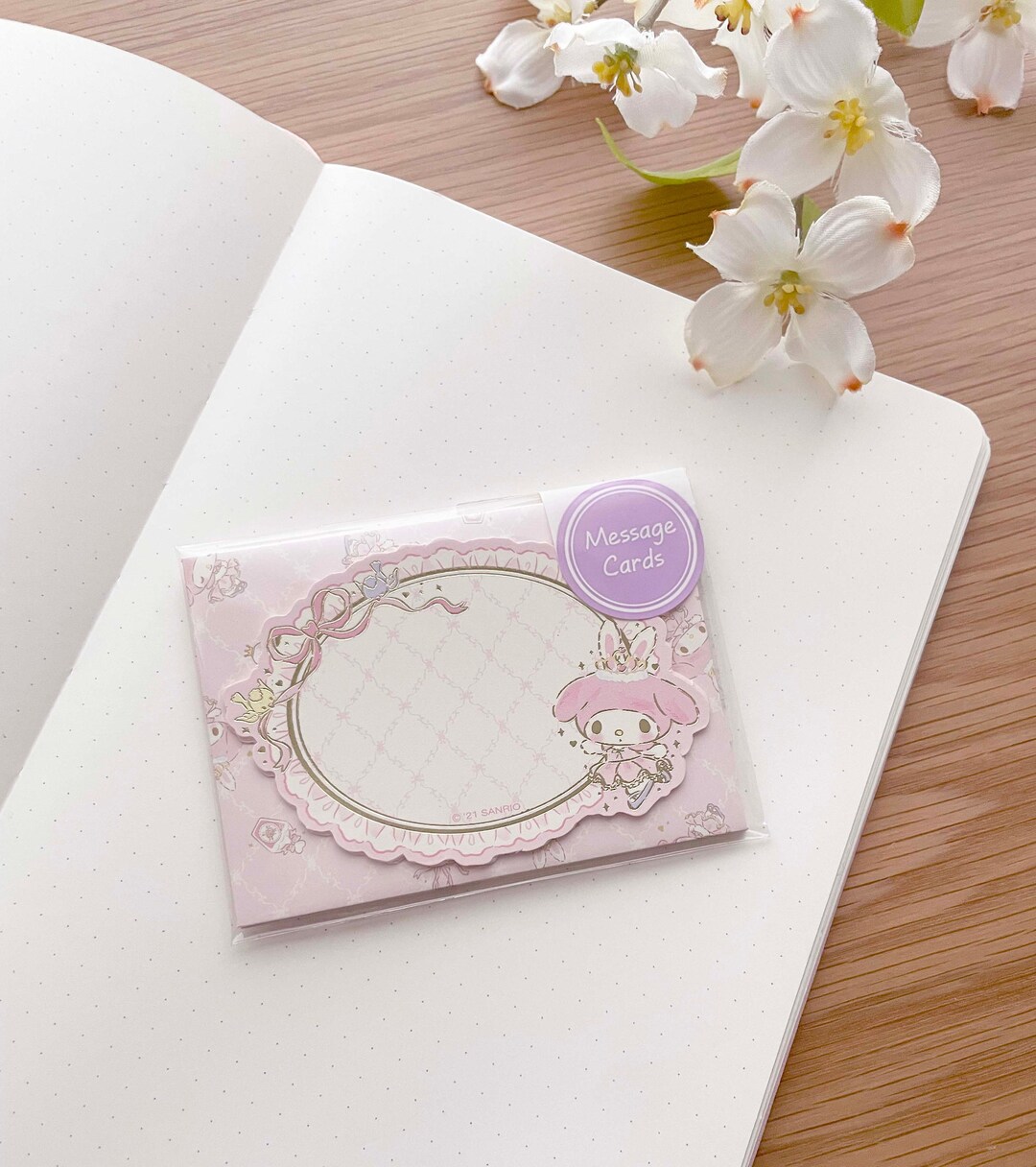 Die-cut Message Cards Sanrio My Melody Ribbon 1 Pc - Etsy