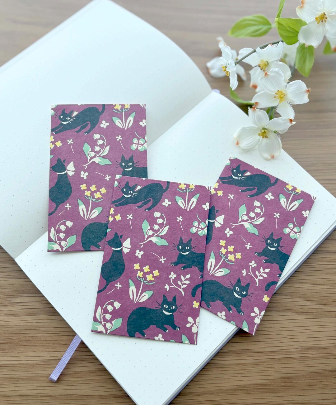 Money Envelopes - Pochi Bukuro - Retro Black Cats - 1 Set - Etsy