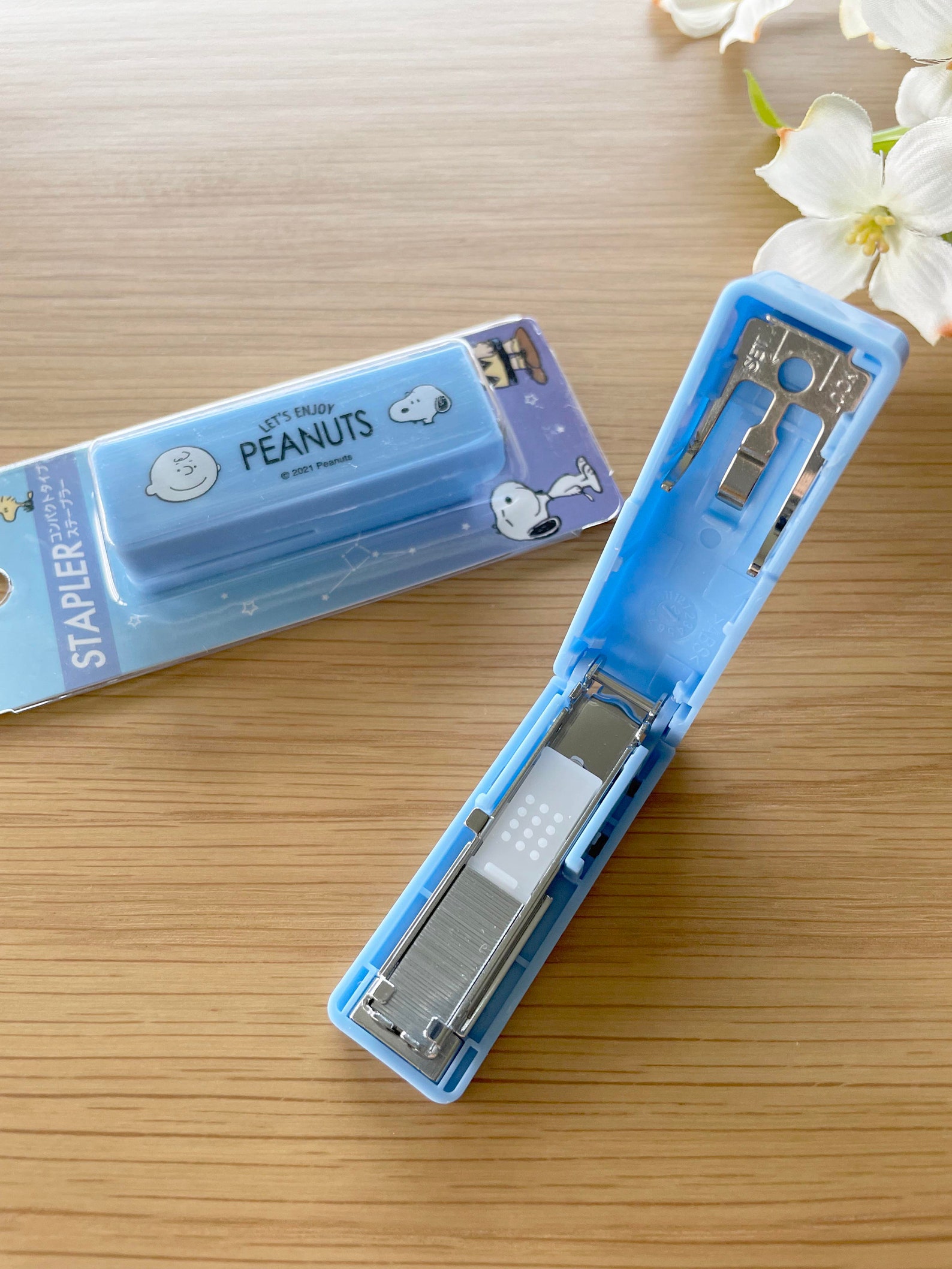 Compact Stapler Snoopy and Charlie Brown Blue 1 Pc - Etsy