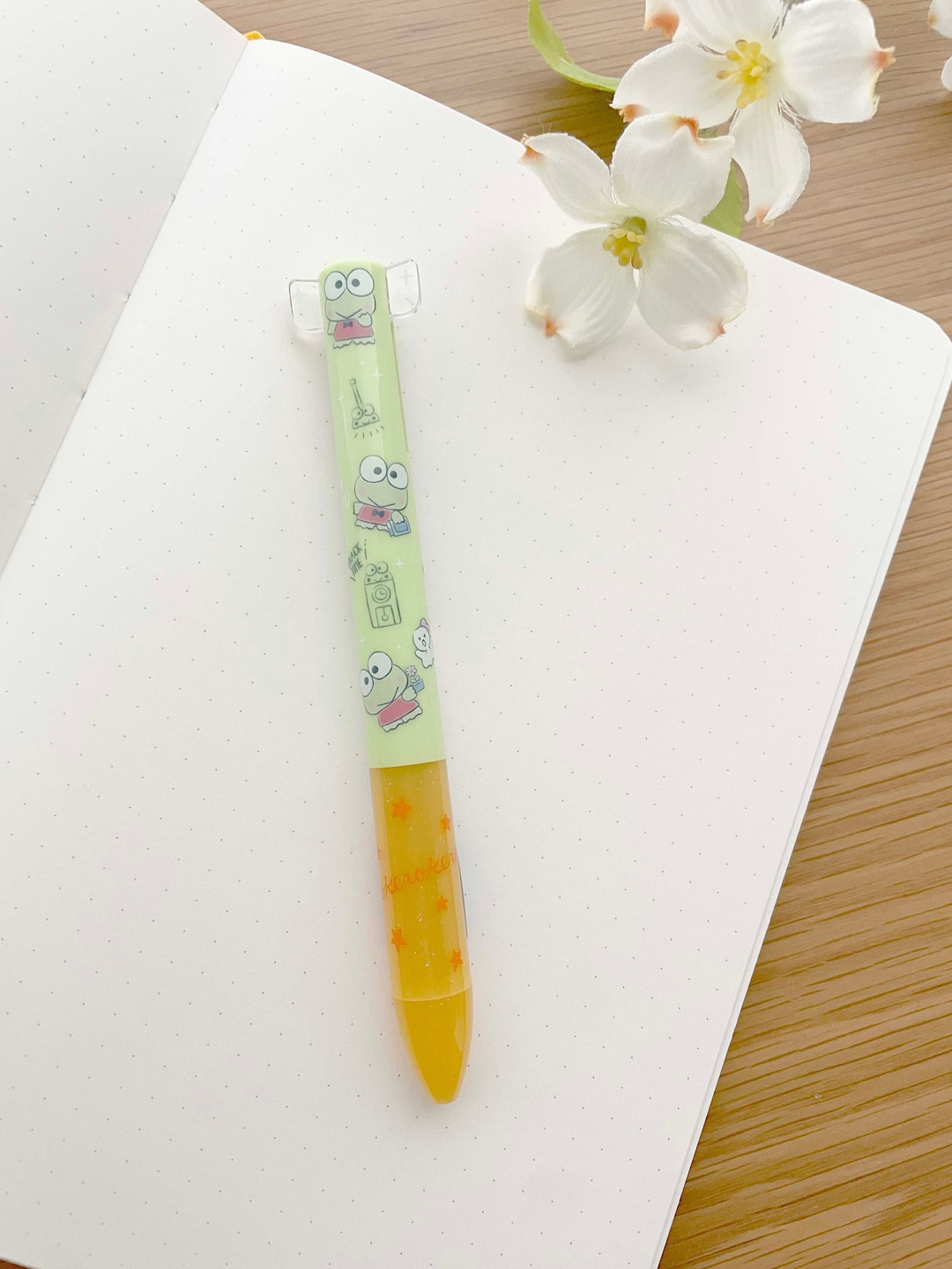 2 Color Mimi Ballpoint Ink Pen - Kero Keroppi Frog Character - 1 Pc - Etsy