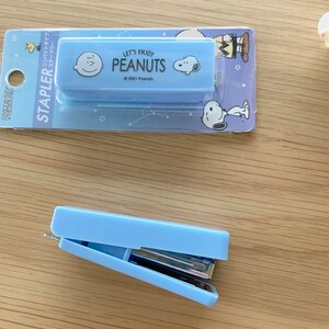 Compact Stapler - Snoopy and Charlie Brown - Blue - 1 Pc - Etsy