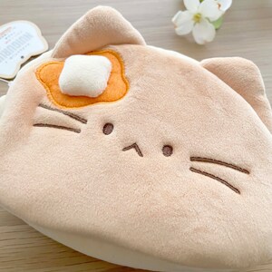 Plush Pouch: Single Zipper Pancake Cat 1 Pc - Etsy