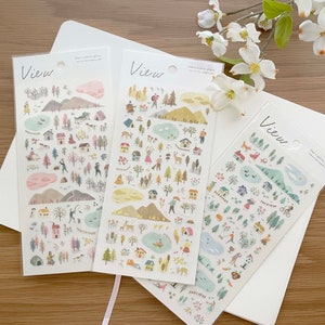 Clear Journal Stickers - View Series - 10am Morning - 1 Sheet - Etsy