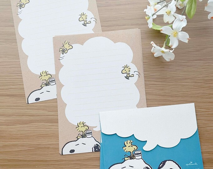 Snoopy Letter Set Pack - Relax and Enjoy - Die-cut Envelopes - 1 Pc - Etsy