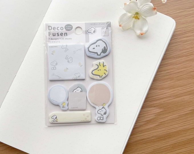 Snoopy - Sticky Notes Set - Snoopy and Woodstock - 7 Designs - 1 Pc - Etsy