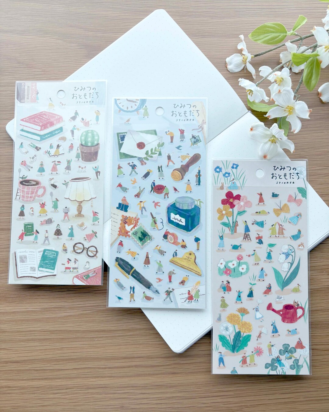 Clear Journal Stickers - Secret Friends Series - Garden/ Writing ...