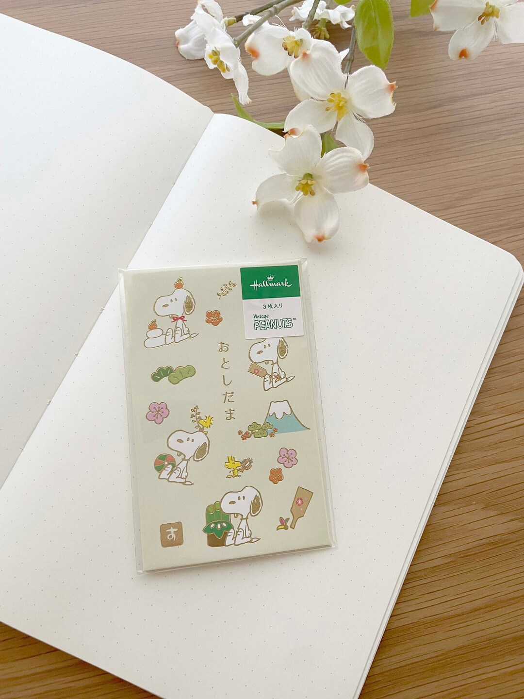 Money Envelopes Good Luck Snoopy With Gold Foil 1 Set - Etsy