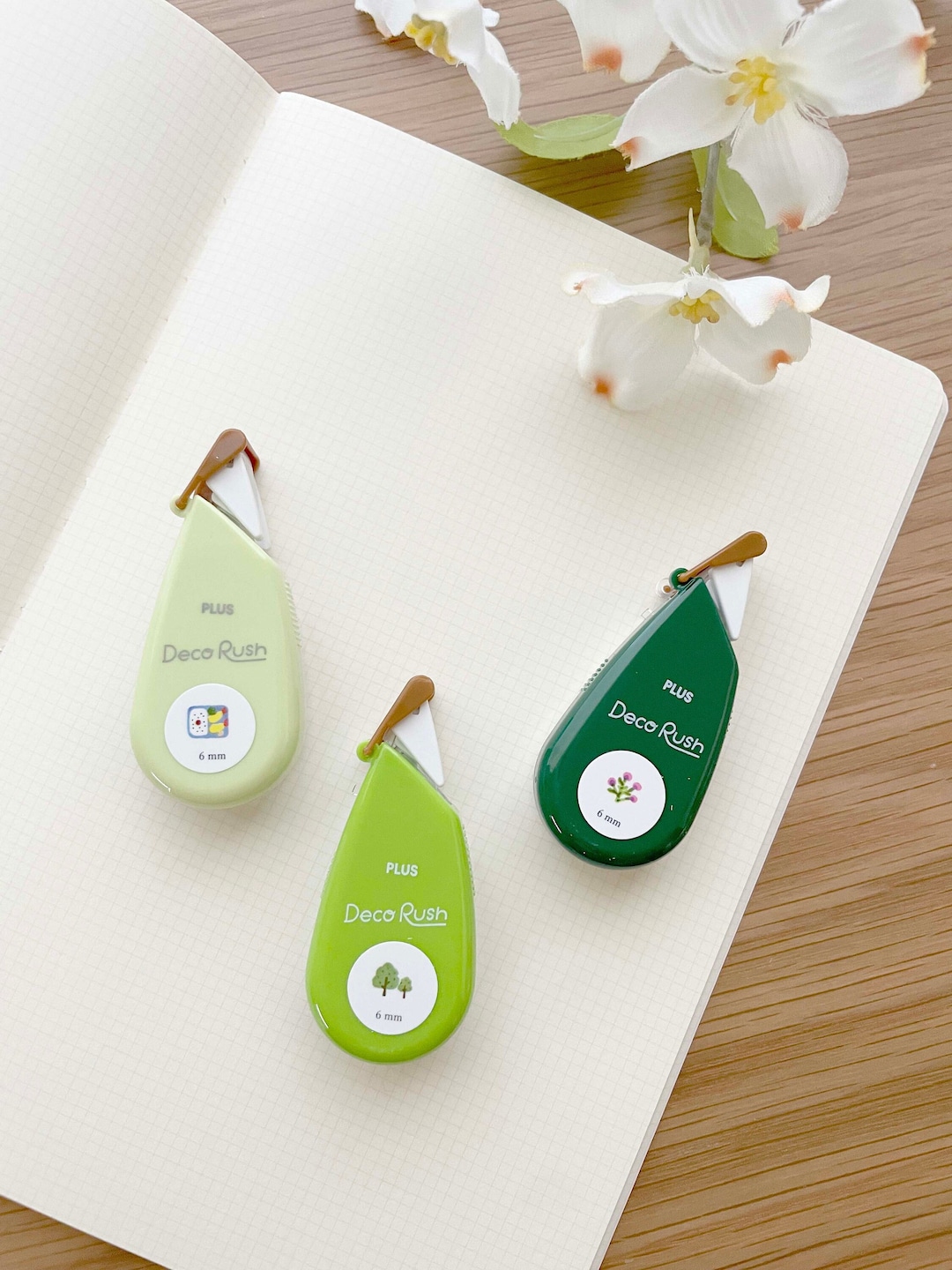 PLUS Deco Rush Tapes - 6mm Flower, Lunch, or Trees - 1 Pc - Etsy