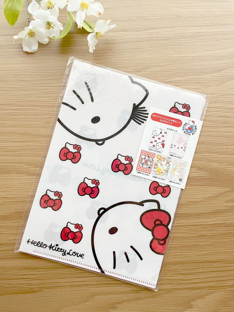 Hello Kitty A5 File Folder Set 5 Pcs Love Collection 1 - Etsy