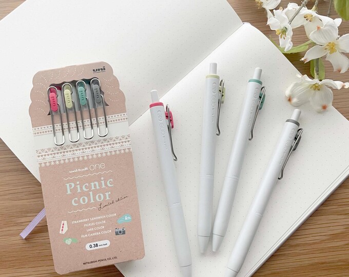 Uni-ball One Pen Set - 0.38mm Fine Point - Picnic - Spring Limited ...