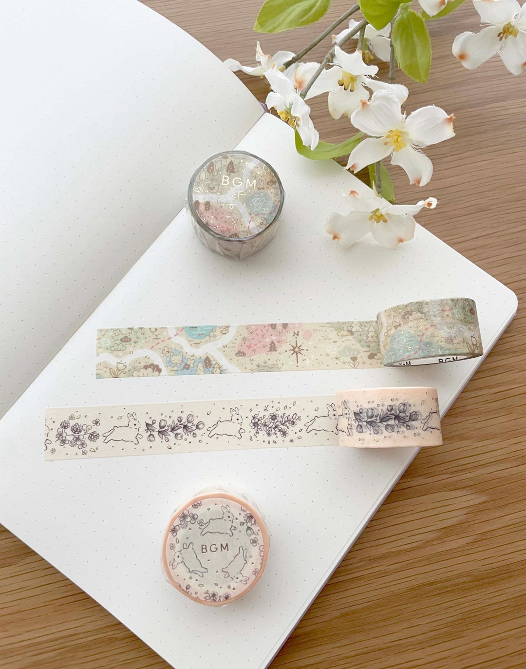 BGM Washi Tape -20 Mm - Country Rabbit Fairy Tale / Journey Cat Map ...