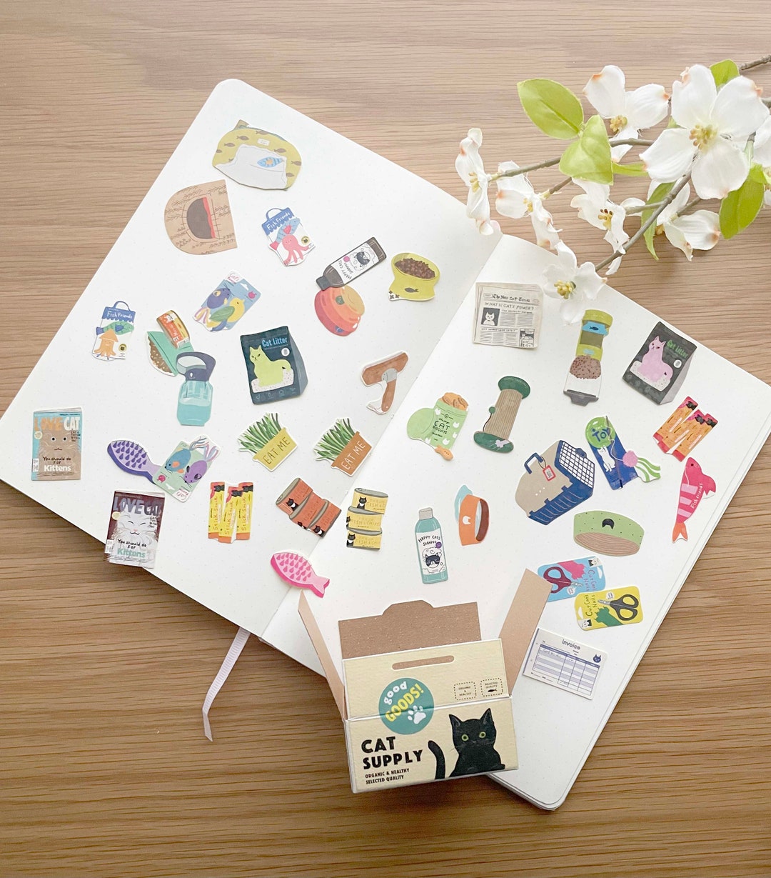 Mini Sticker Box - Hako Seal - Cat Pet Supplies - 1 Pc - Etsy