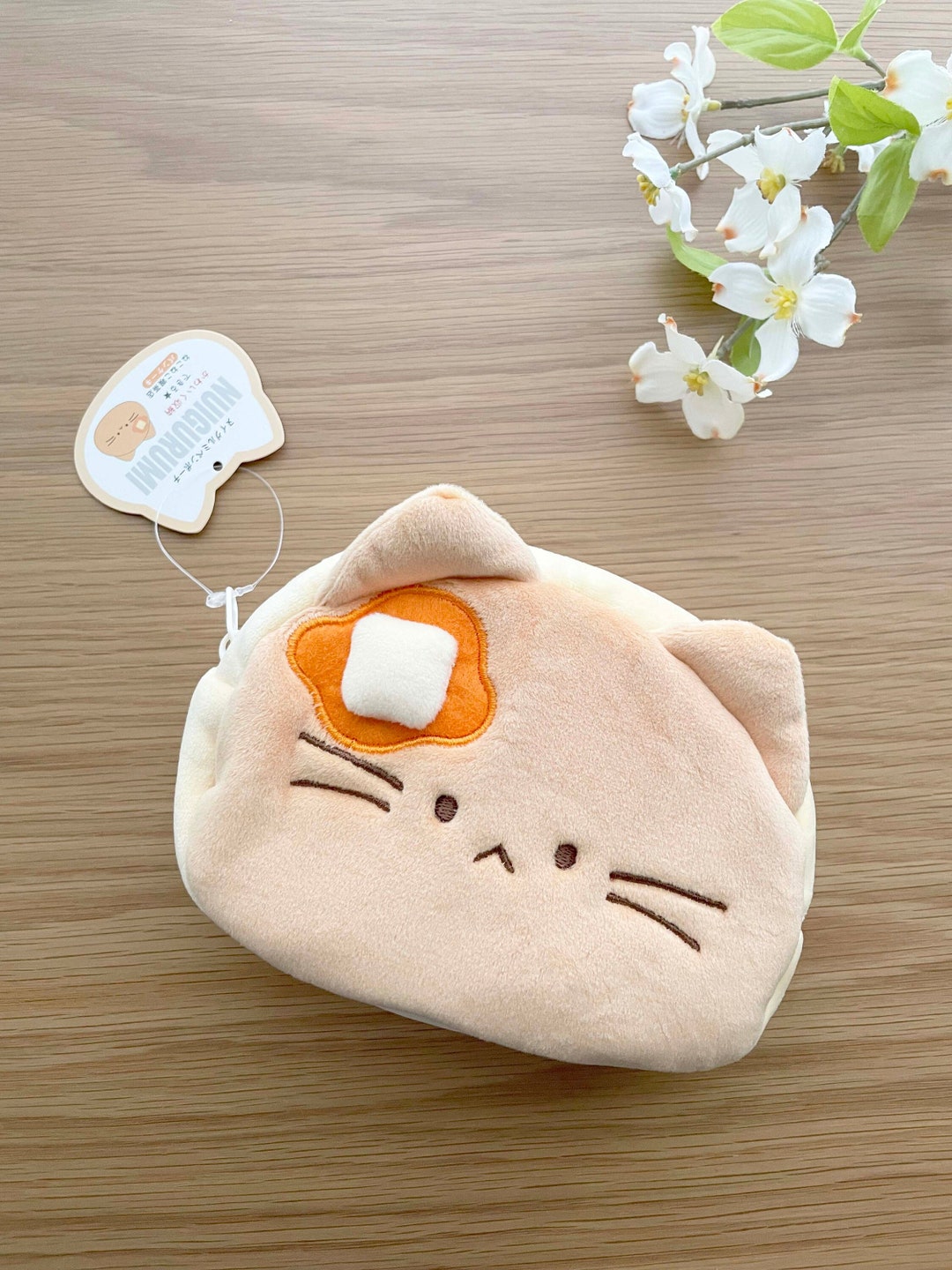 Plush Pouch: Single Zipper Pancake Cat 1 Pc - Etsy