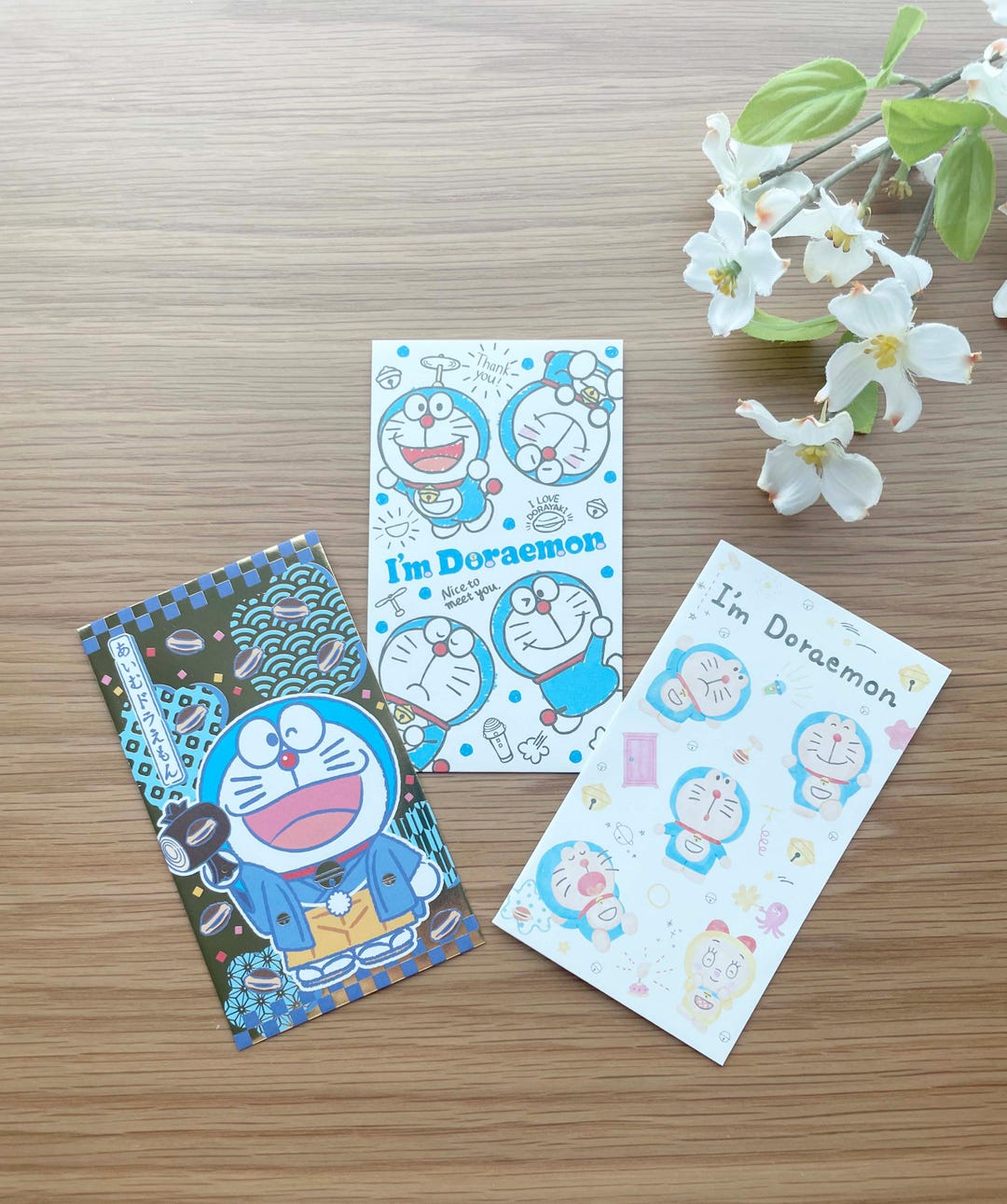 Doraemon Money Envelope Set 3 pcs per 1 set - Etsy 日本