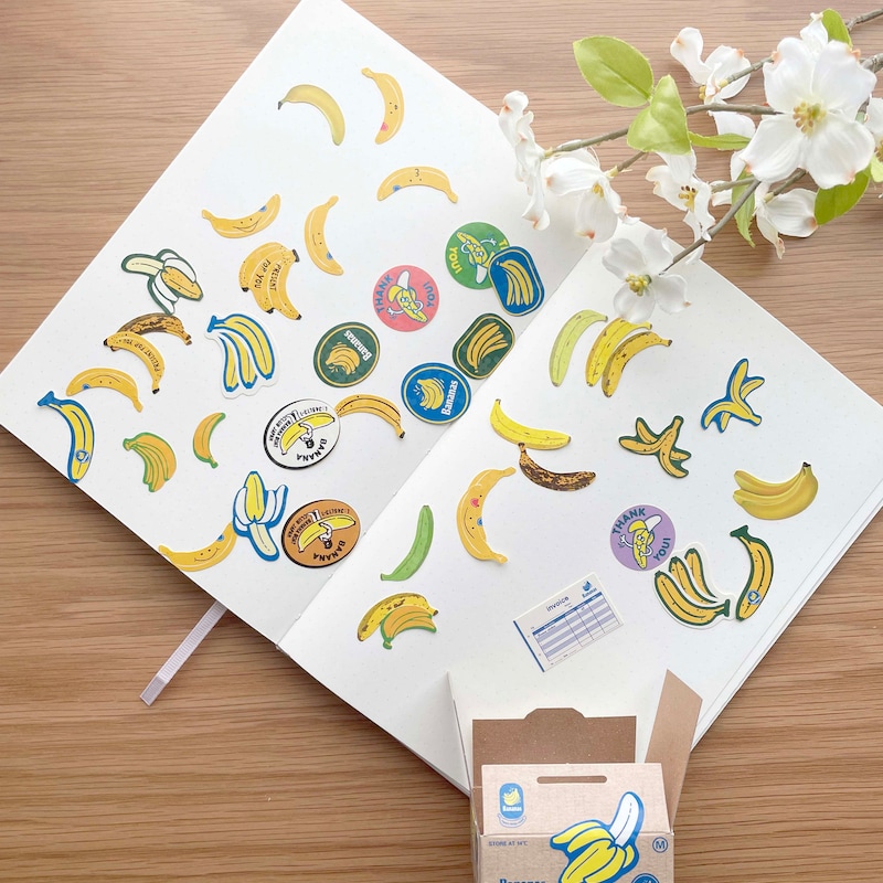 Banana Stickers - Etsy