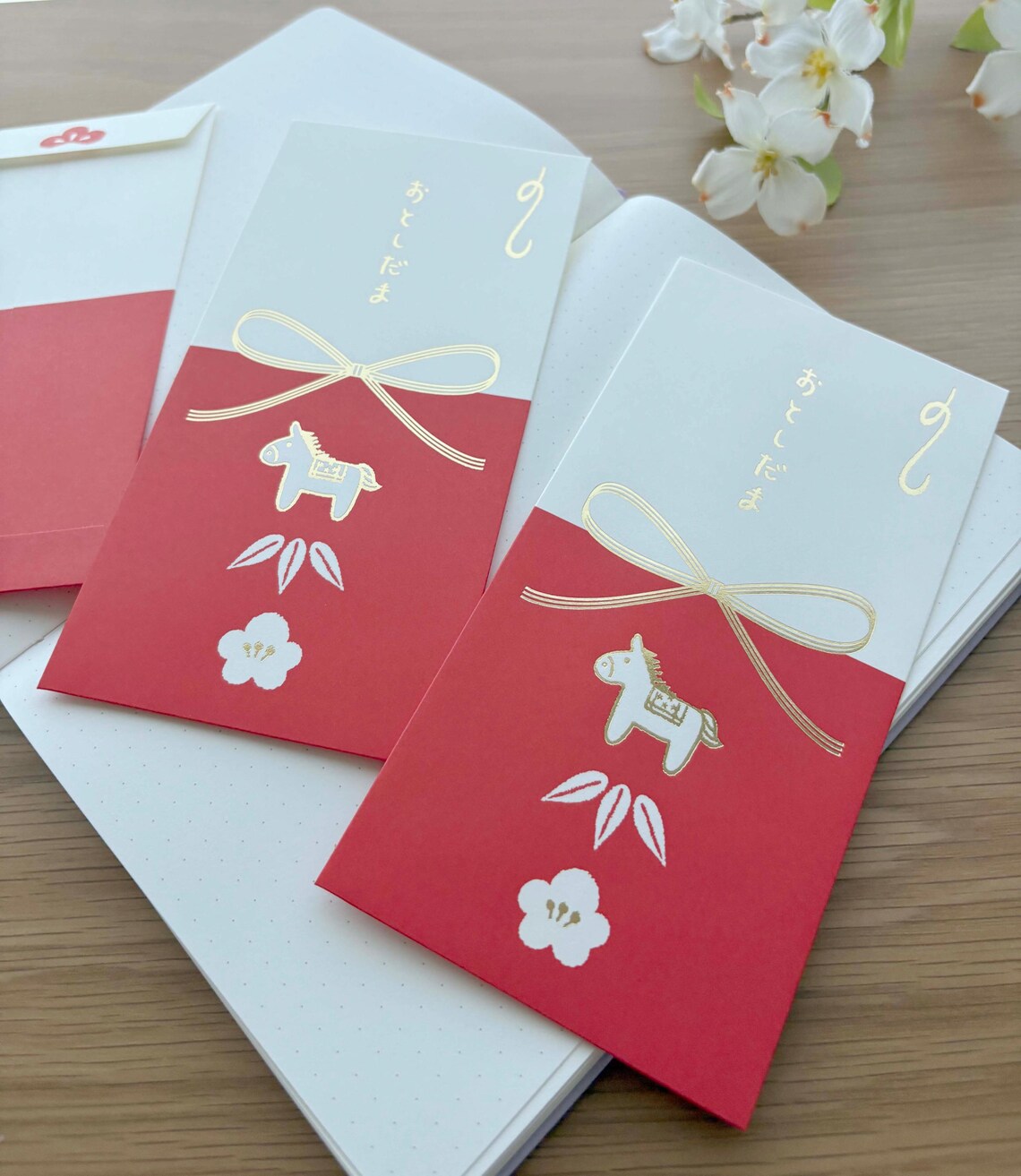 Long Money Envelopes - Pochi Bukuro - New Year's Money Envelope - Horse ...