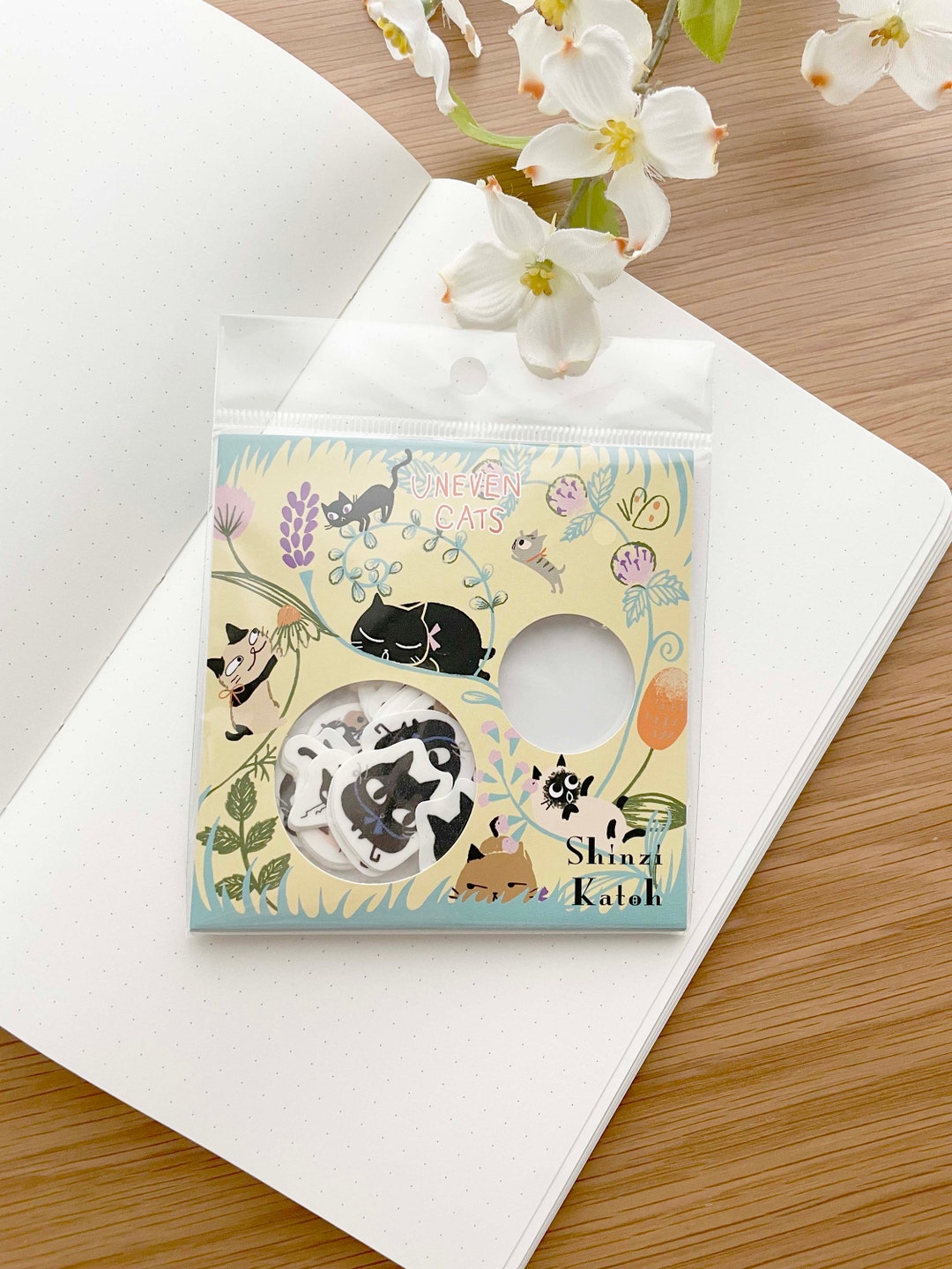 Shinzi Katoh Sticker Sack - Uneven Cats - 1 Pc - Etsy
