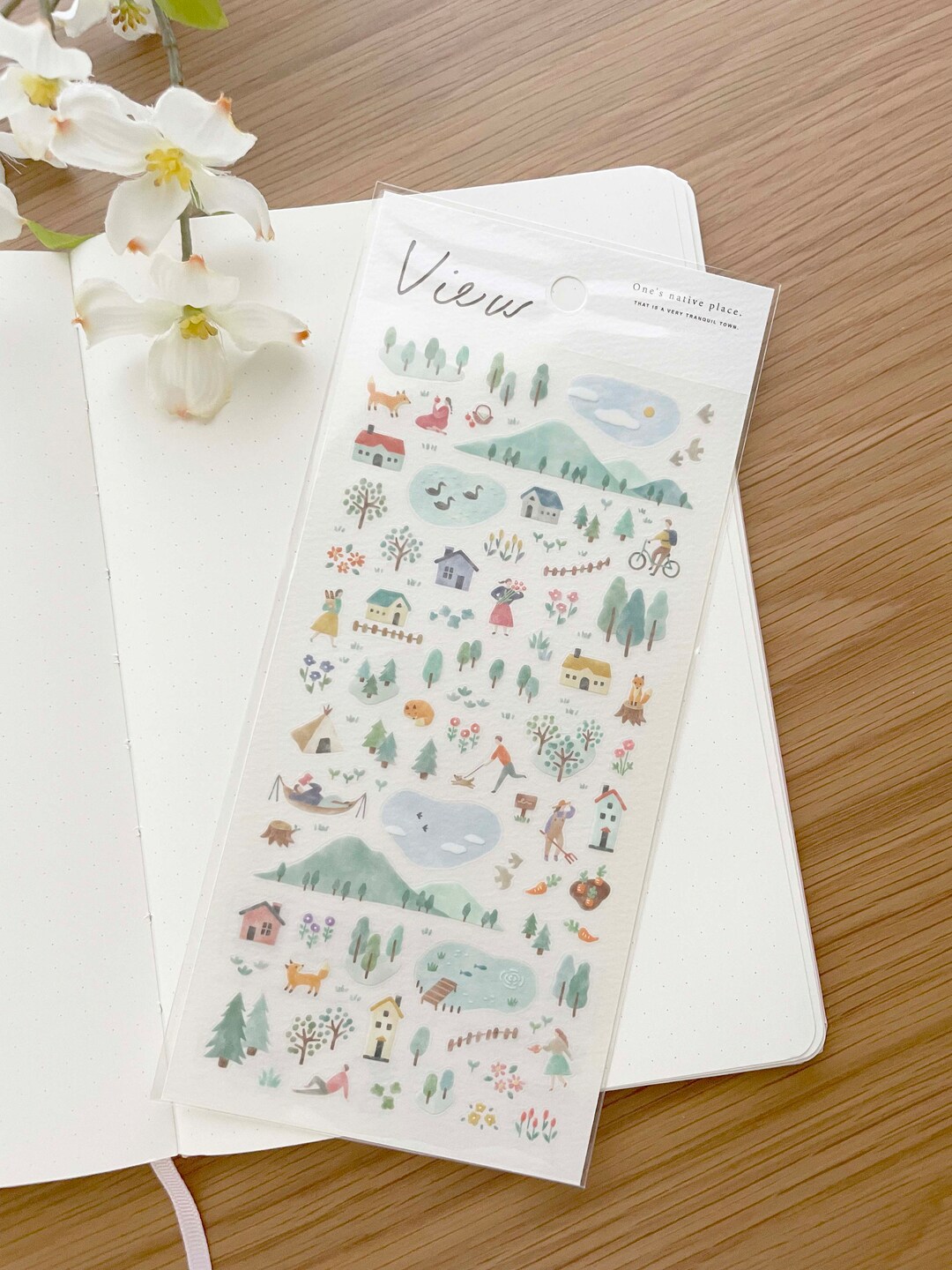 Clear Journal Stickers - View Series - 10am Morning - 1 Sheet - Etsy