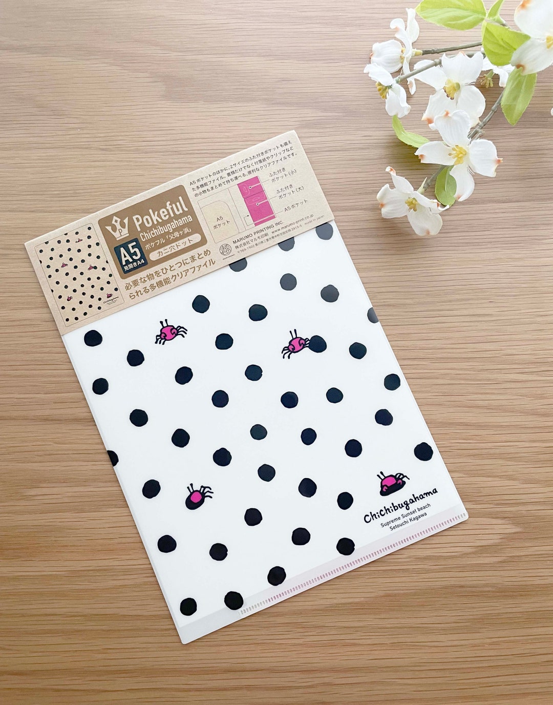 A5 File Folder With 2 File Pockets and 2 Small Pockets - Island Sand ...