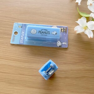Compact Stapler - Snoopy and Charlie Brown - Blue - 1 Pc - Etsy