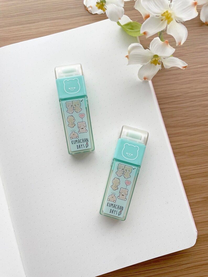 Eraser - Slim Roller - Sweet Bears - 1 Pc - Etsy