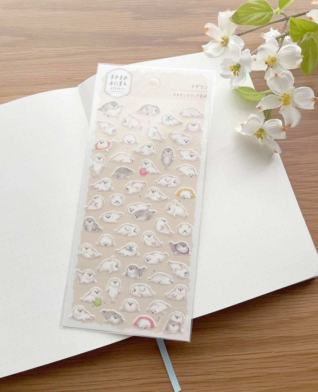 Restocked Washi Sticker - Mame Mame - Sweet Seals - Semi-clear - 1 ...