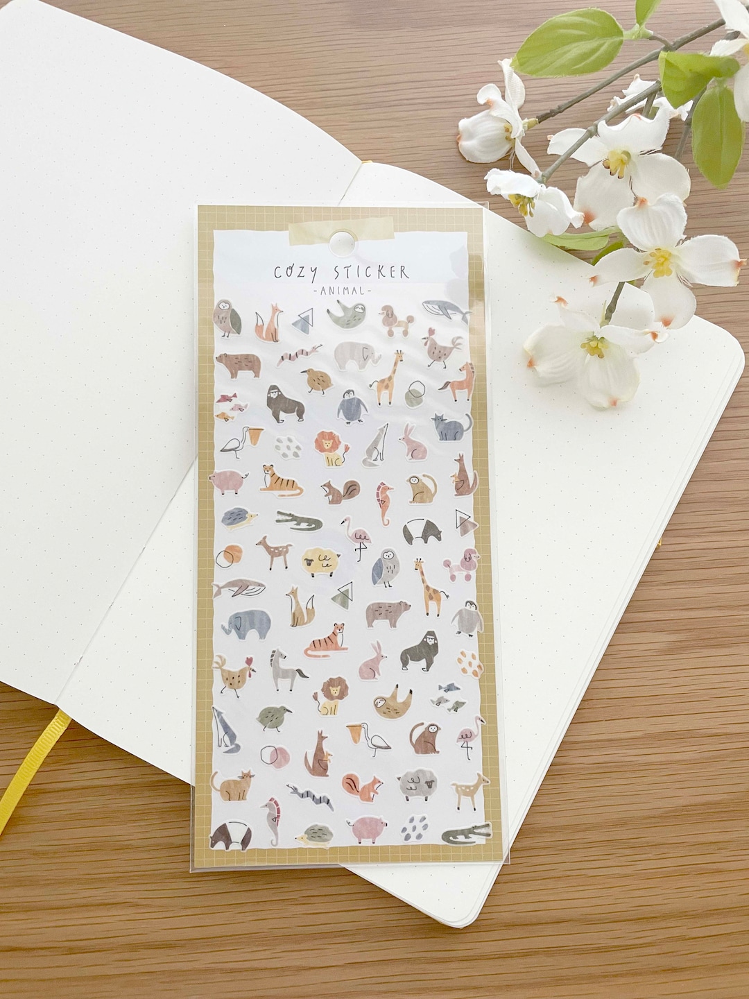 Journal Mindwave Sticker - Cozy - Mini Zoo Animals- 1 Pc - Etsy