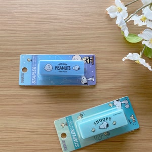 Compact Stapler - Snoopy and Charlie Brown - Blue - 1 Pc - Etsy
