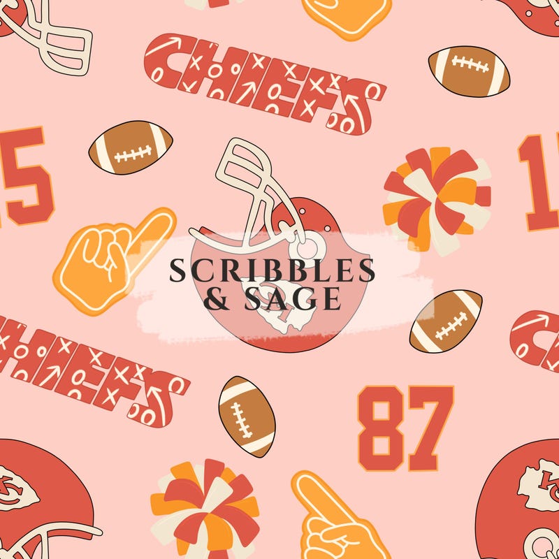 Kansas City Chiefs Fabric - Etsy
