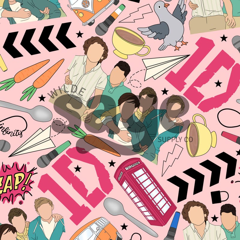 One Direction Stickers - Etsy