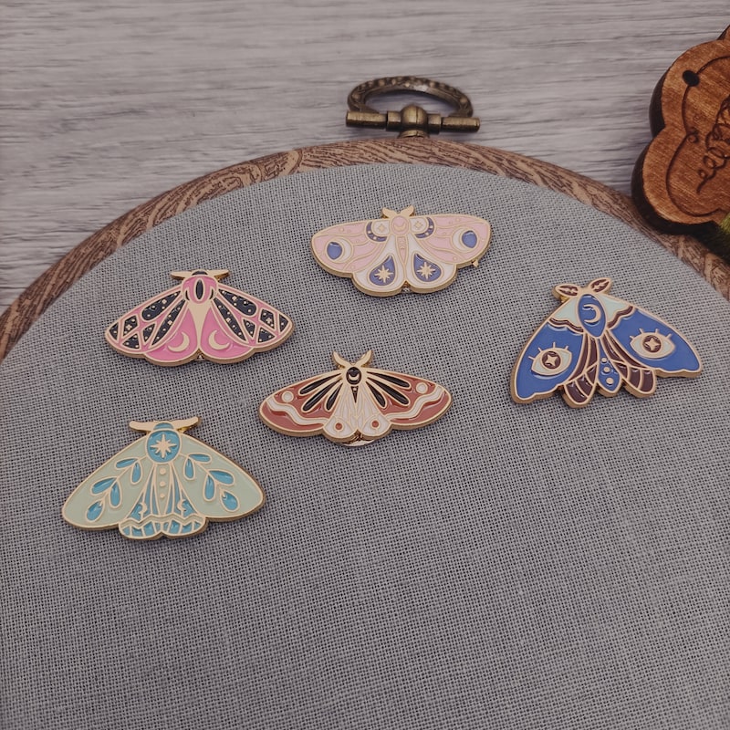Moths Needle Minder - Etsy UK