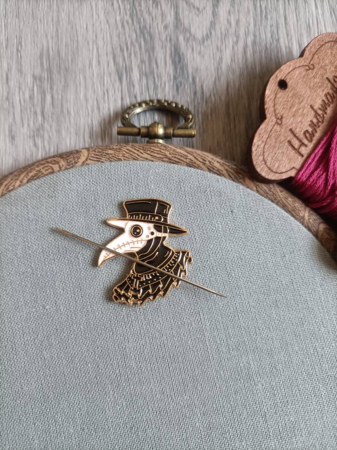 Plague Doctor Needle Minder, Needle Magnet for Embroidery and Cross ...