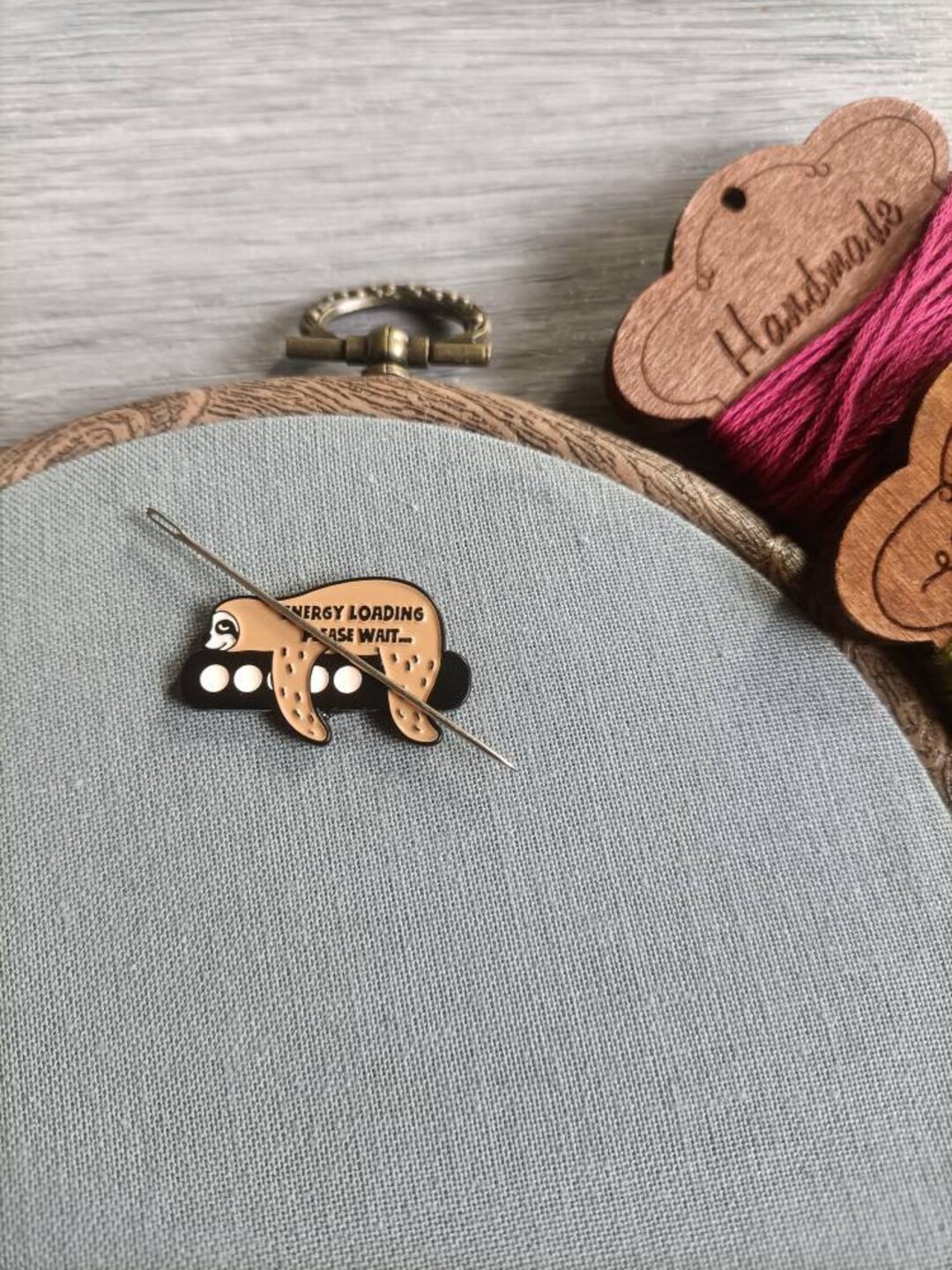 Sleeping Sloth Needle Minder, Needle Keeper, Needle Magnet, Magnetic ...