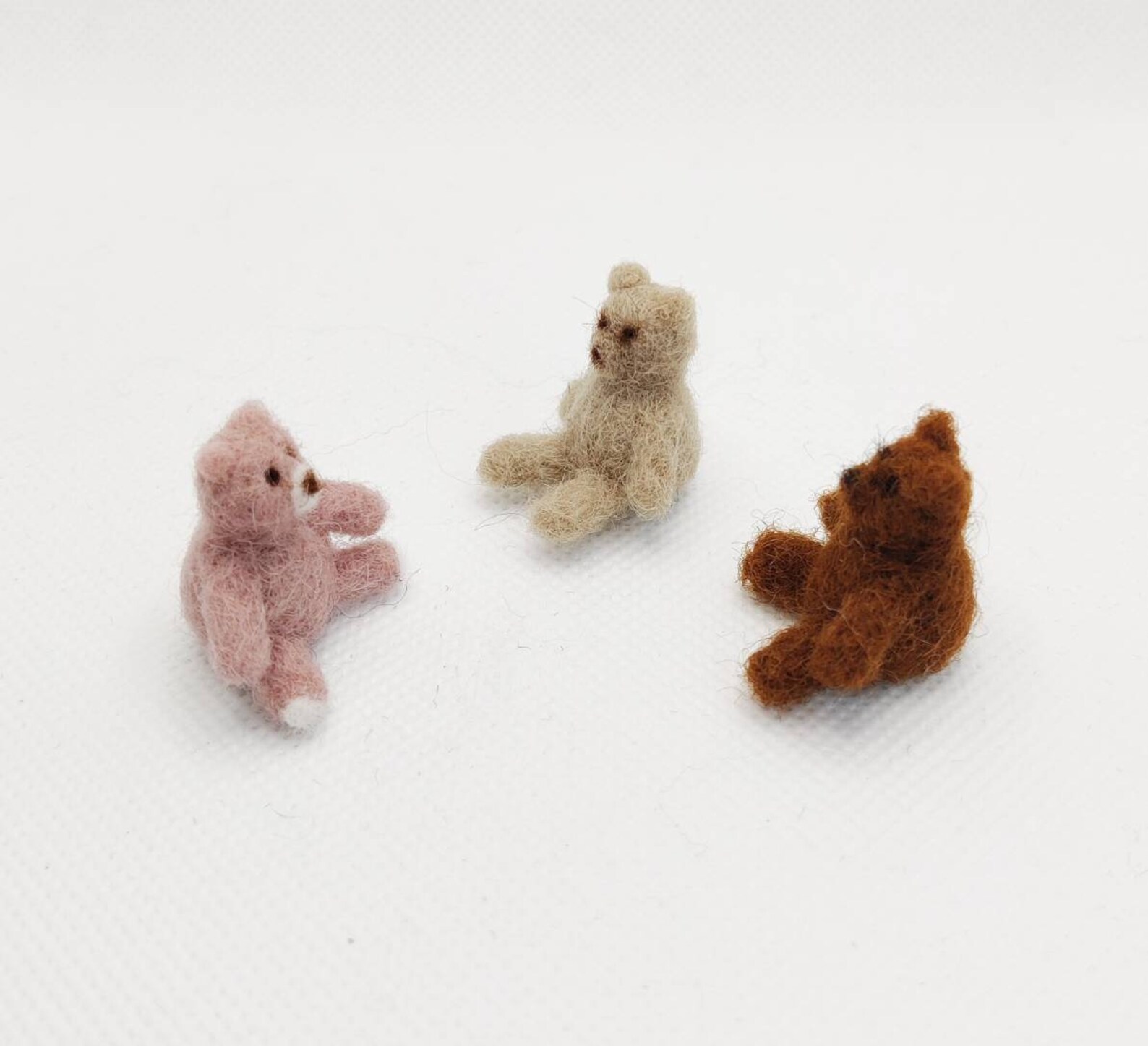 Miniature Teddy Bear/needle Felted Bears/micro Bears/tiny | Etsy