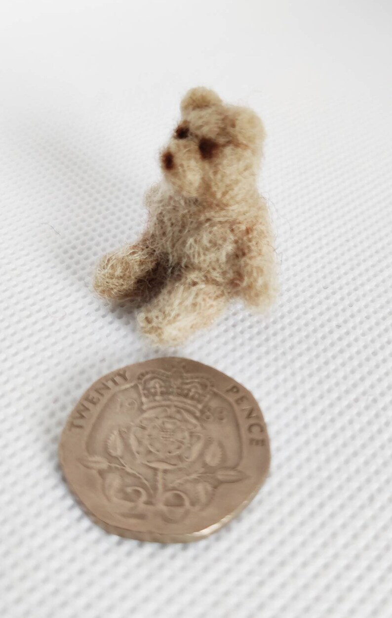 Miniature Teddy Bear/needle Felted Bears/micro Bears/tiny | Etsy